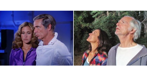 Buck Rogers 1979, Colonel Wilma Deering, and Dr. Elias Huer - Then and Now.